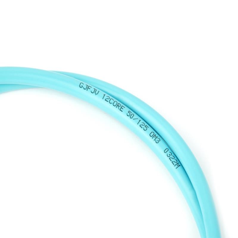 OM3 Multimode12 Core Tight Buffered Fiber optic cable 50/125u Indoor